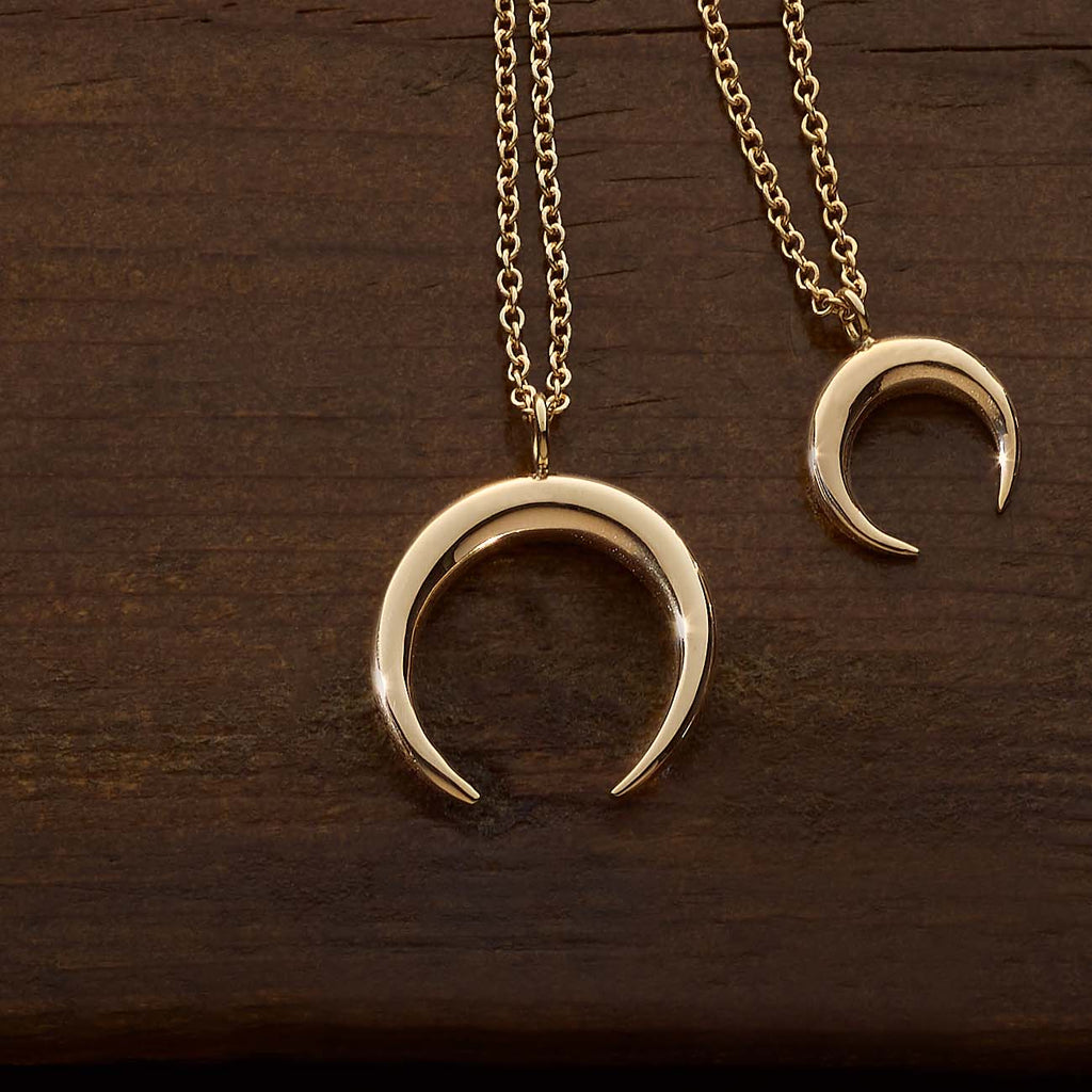 14ky Gold Small Horn Pendant – The Golden Bear